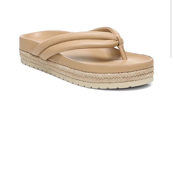 Vince | Shoes | Vince Forest Leather Thong Espadrille Platform Sandals ...